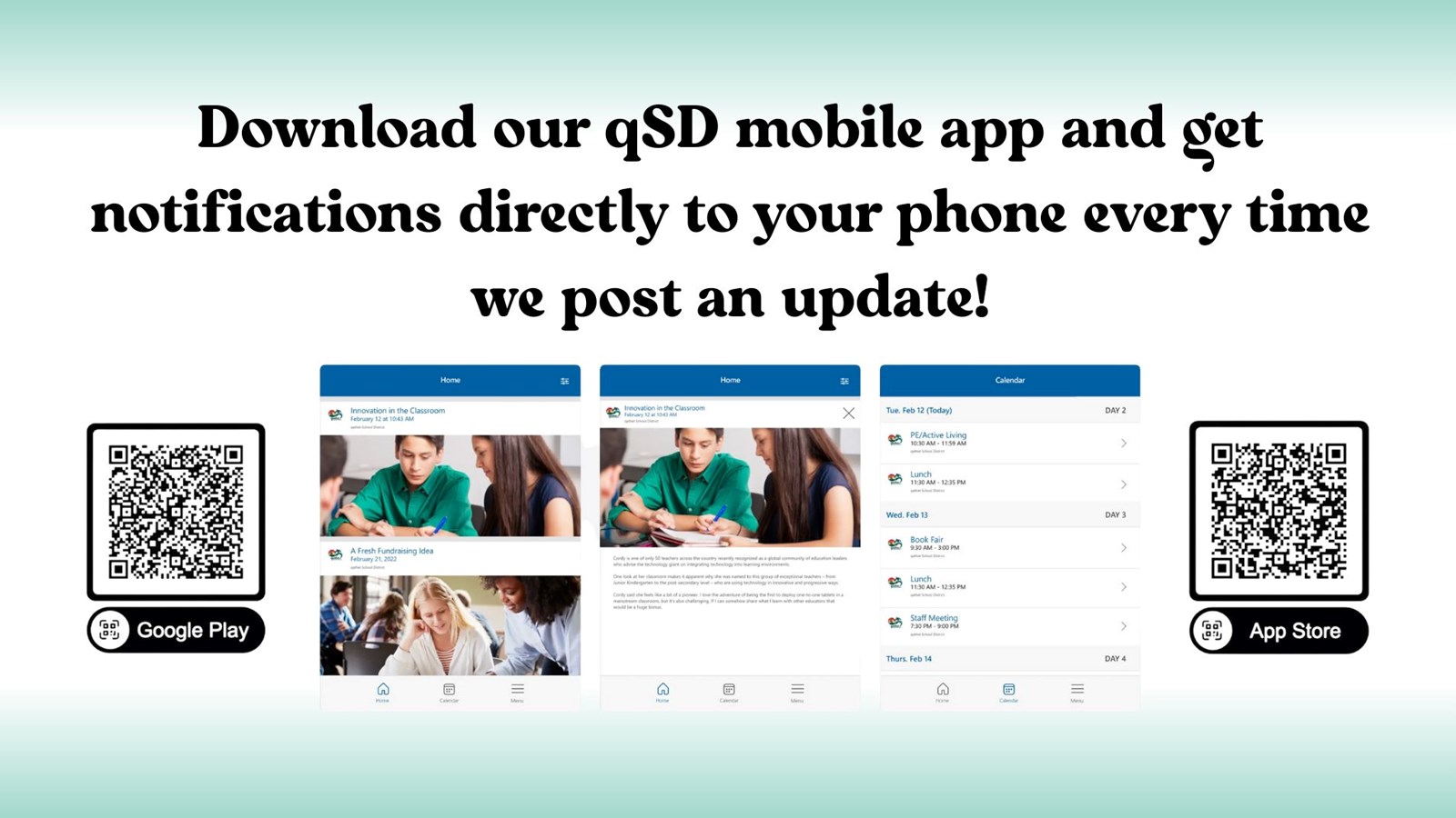 Download Our qSD Mobile App and Stay Informed